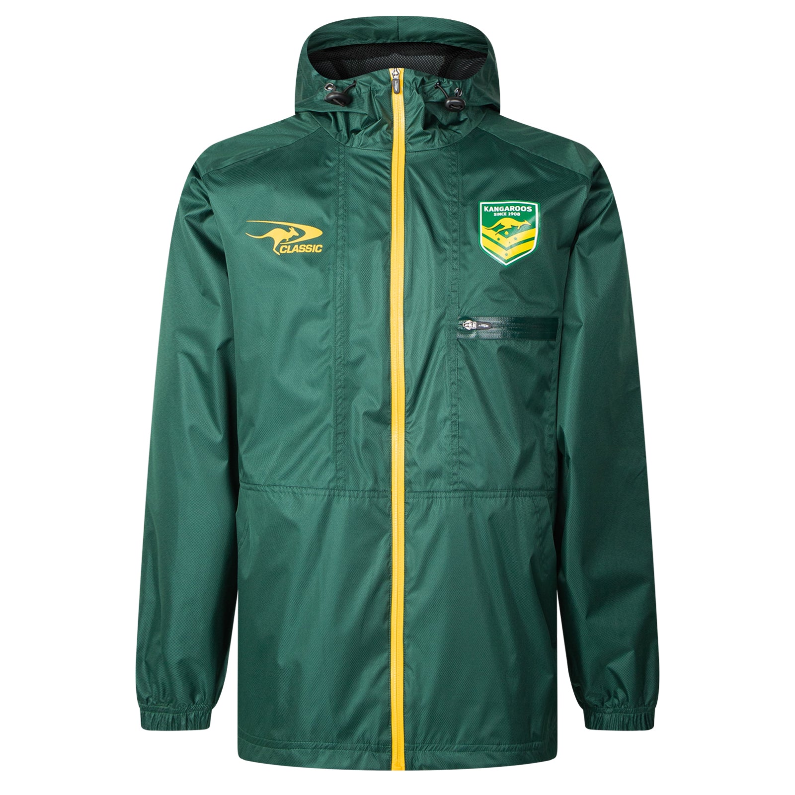 Australian Kangaroos ARL 2025 Men's Wet Weather Jacket Rugby League By ...