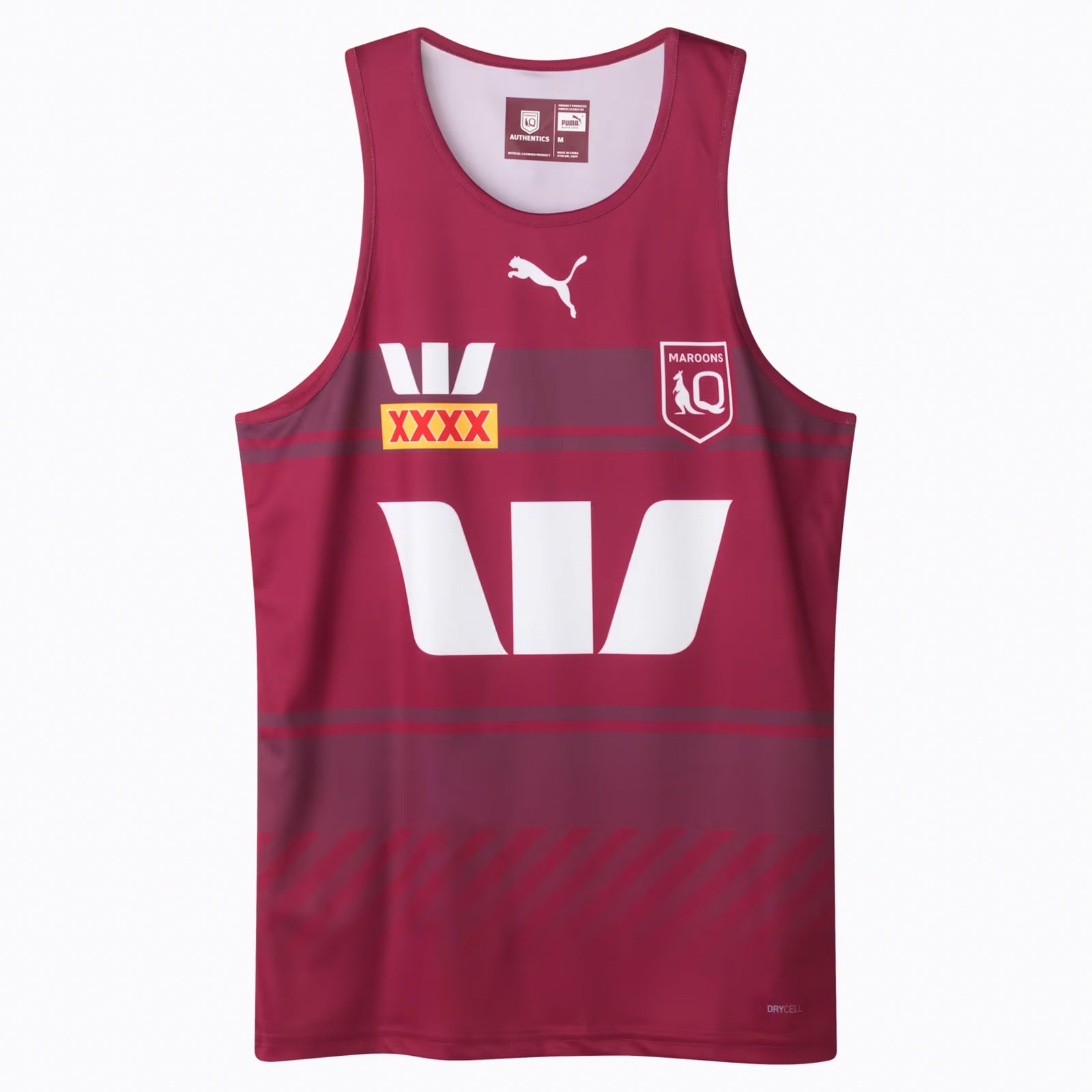 Queensland Maroons 2025 Men's Training Singlet State of Origin NRL ...