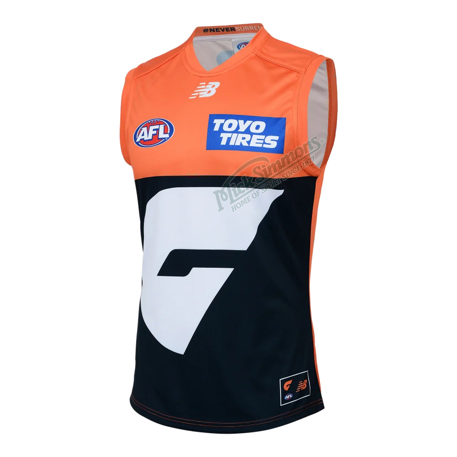 GWS Giants 2025 Kids Home Jersey AFL Guernsey | Mick Simmons Sport