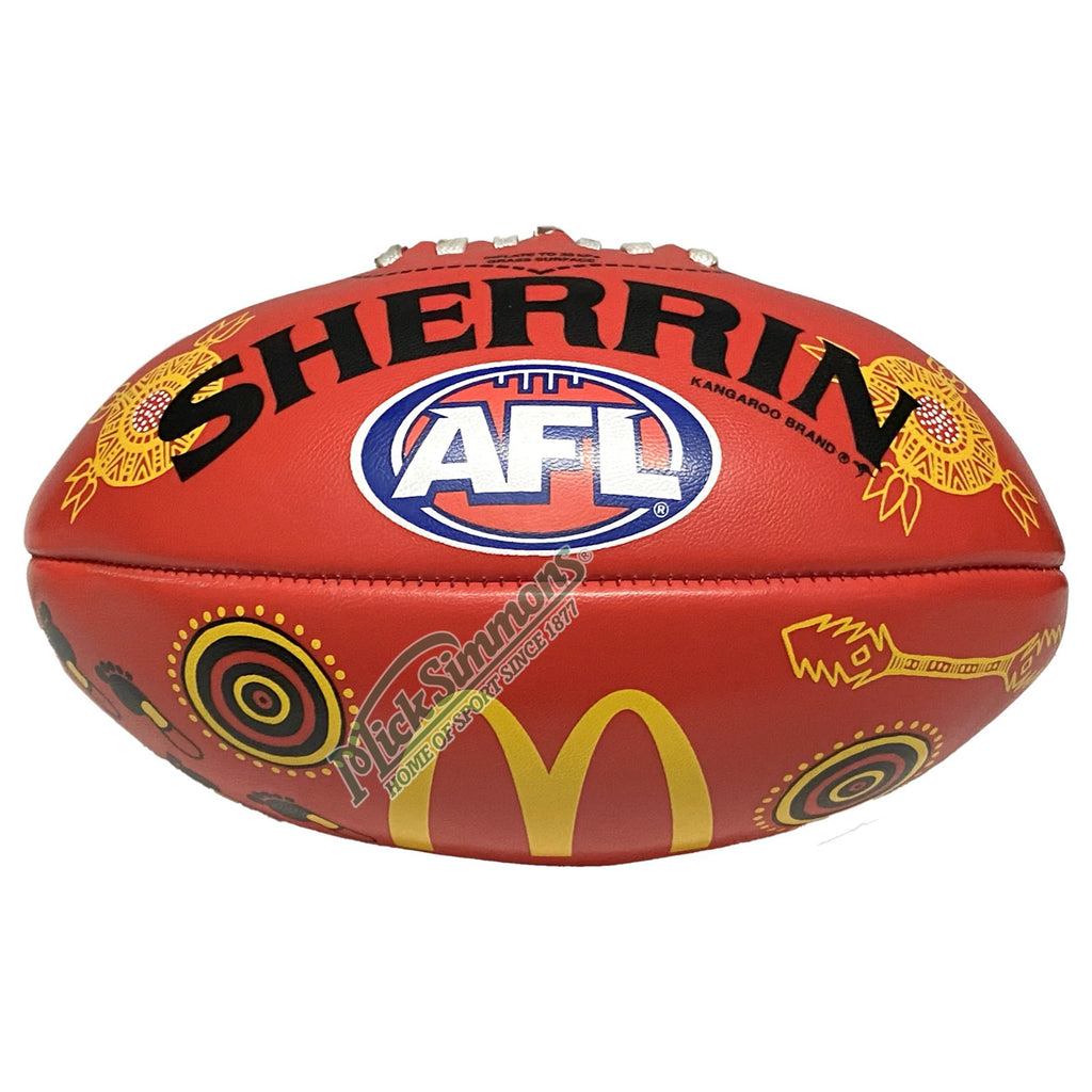 Sherrin AFL Official SDNR Sir Doug Nicholls Round Replica Indigenous ...