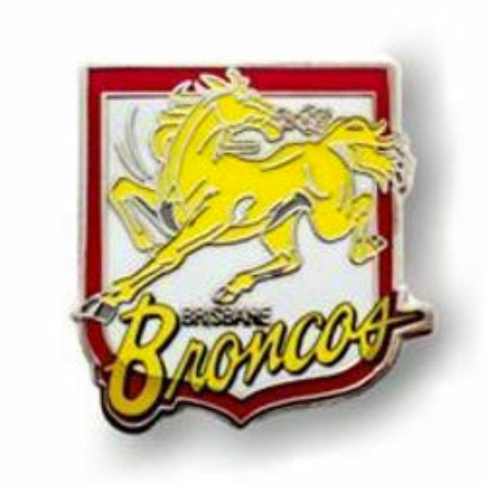 Brisbane Broncos NRL Heritage Team Metal Logo Pin Badge | Mick Simmons ...