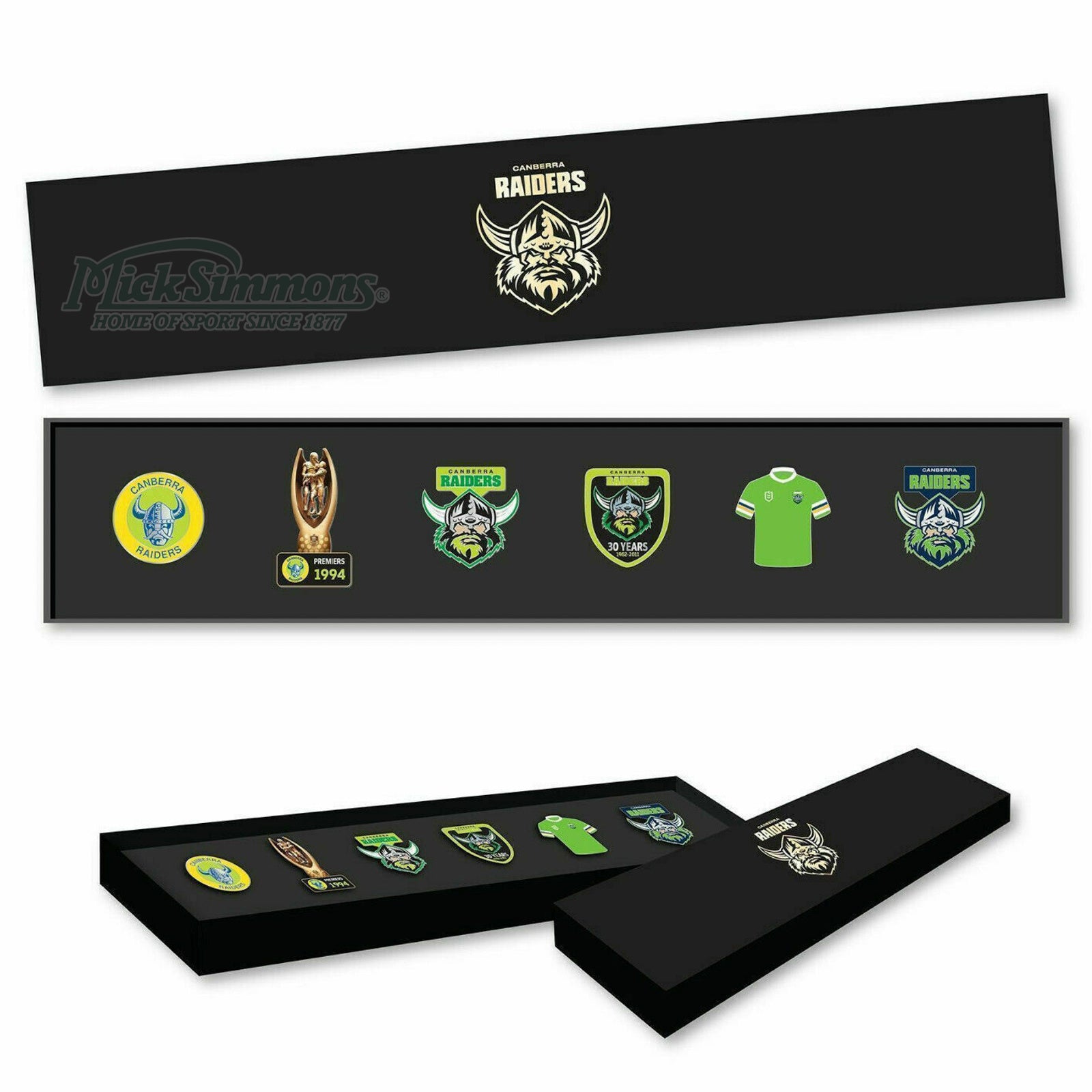 Canberra Raiders NRL Evolution Series Collection Set Team Metal Logo ...