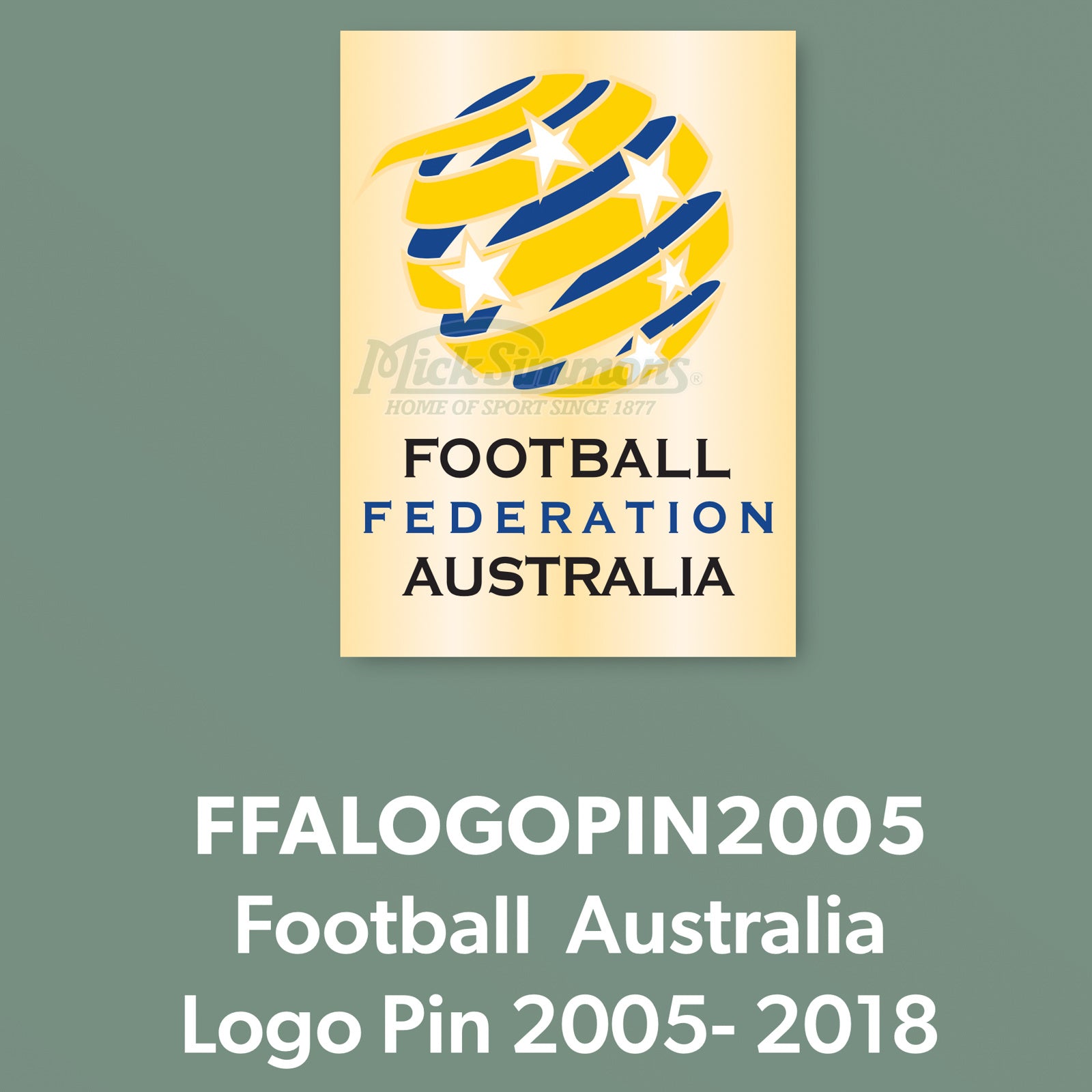 Football Australia Socceroos FFA 2005- 2018 Metal Logo Pin Badge | Mick ...