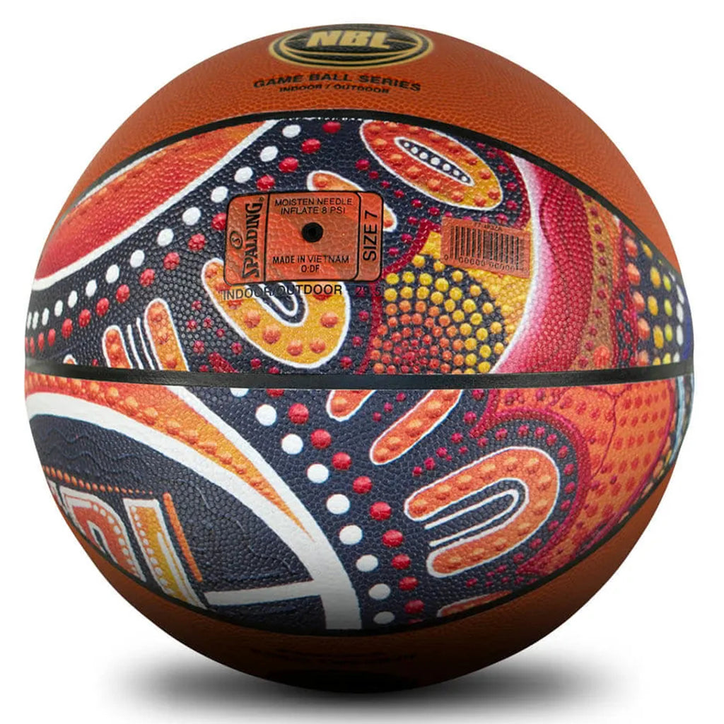 Spalding Indigenous Game Ball Series Basketball Indoor/Outdoor Size 6 / ...