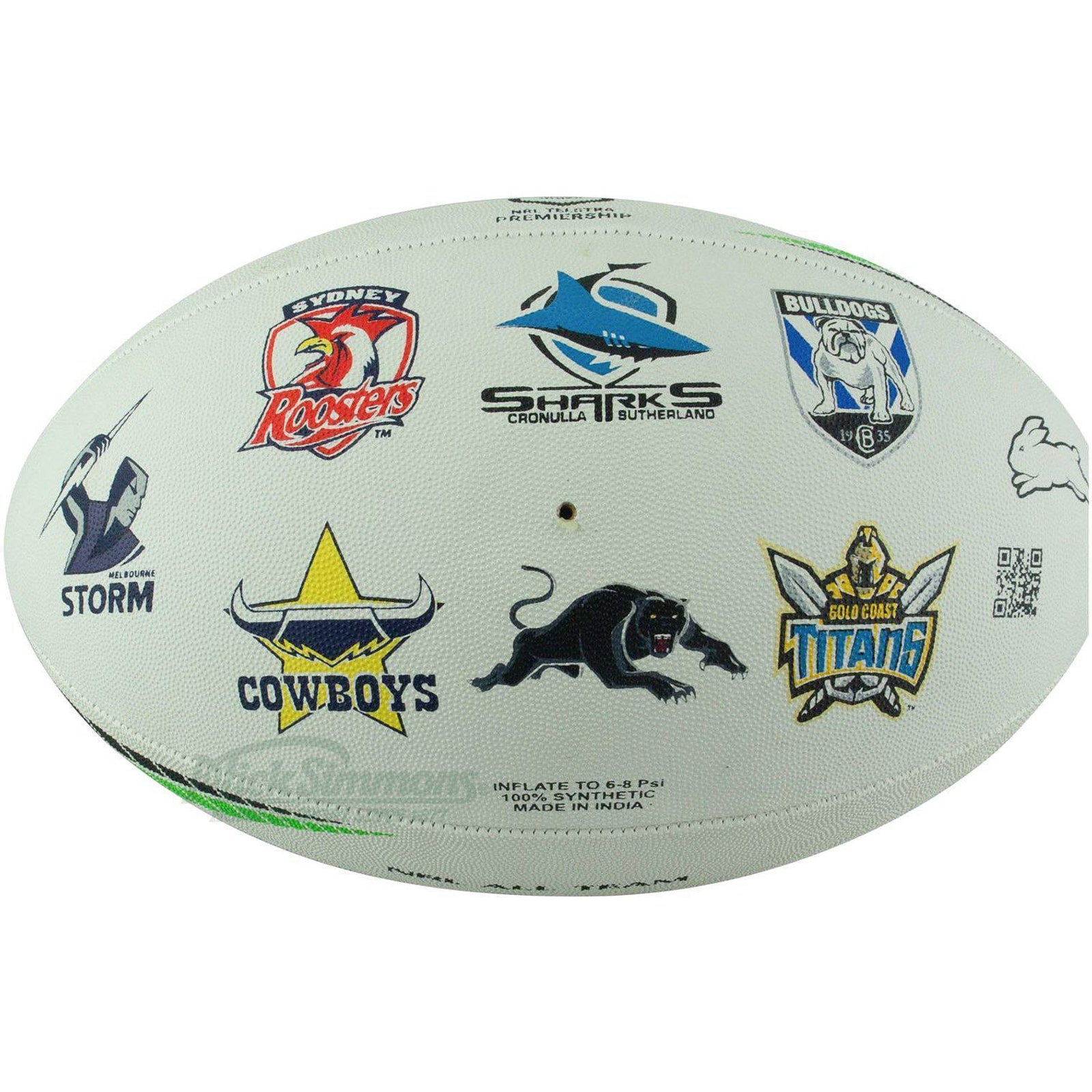 Steeden NRL All Team Logo Rugby League Supporter Ball Size 5 (Full Size ...