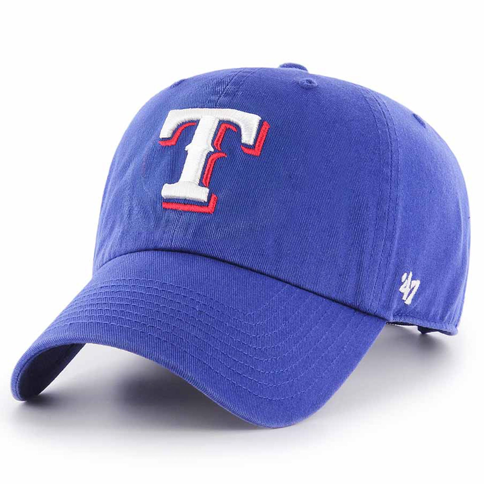 Texas Rangers Royal CLEAN UP Snapback MLB Cap by 47 Brand | Mick ...